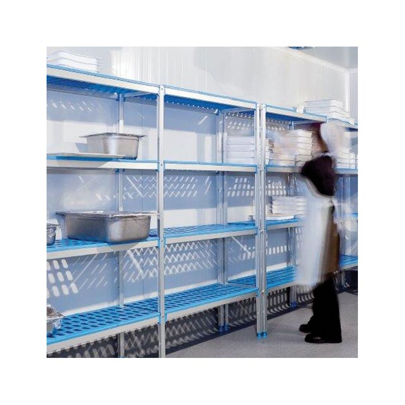 Kit rayonnages aluminium en "L" 4 niveaux pour C3.7A/PM