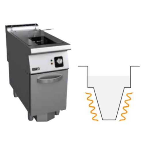 Friteuse électrique 1x23 litres Fagor avec brûleurs externes